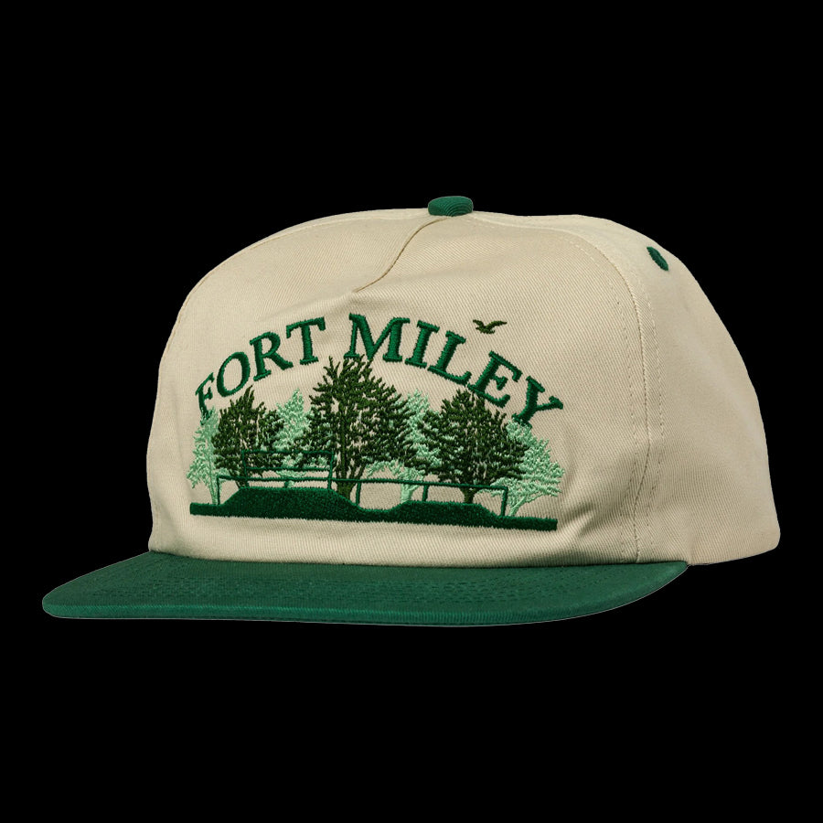 Real Skateboards Fort Miley Snapback Off White/Green – Midnite Theories